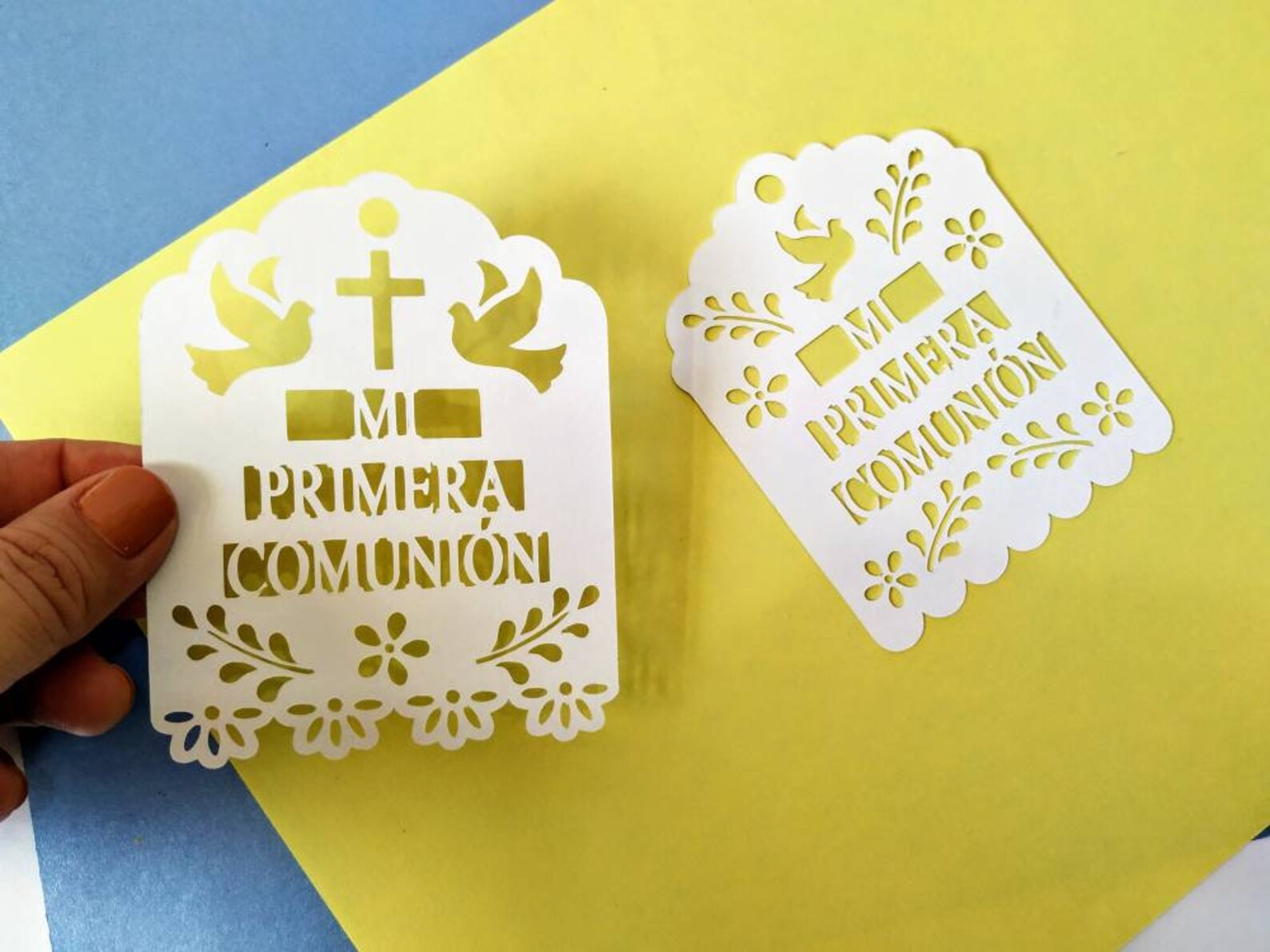 SVG Cut Files Cricut Joy Tag Mi Primera Comunion Baptism First ...