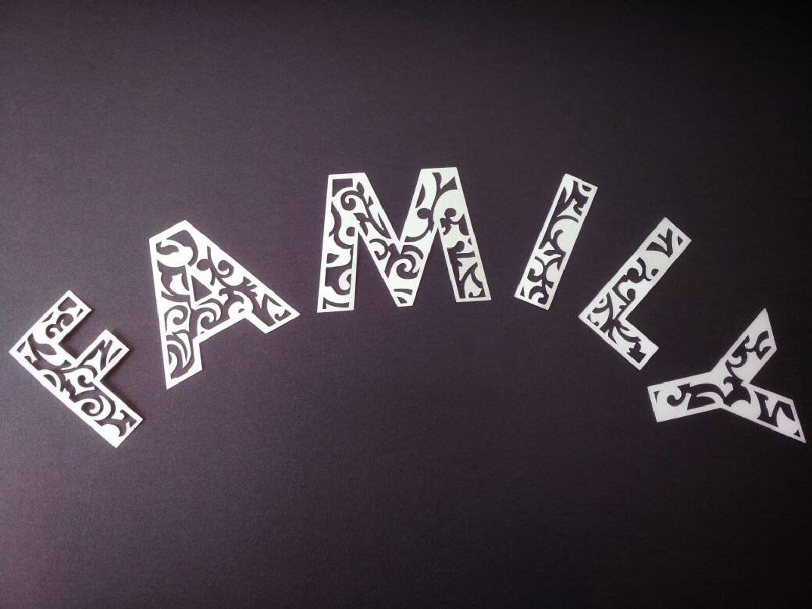SVG Templates of ABC Letters With Damask Design for Printing or Cutting ...