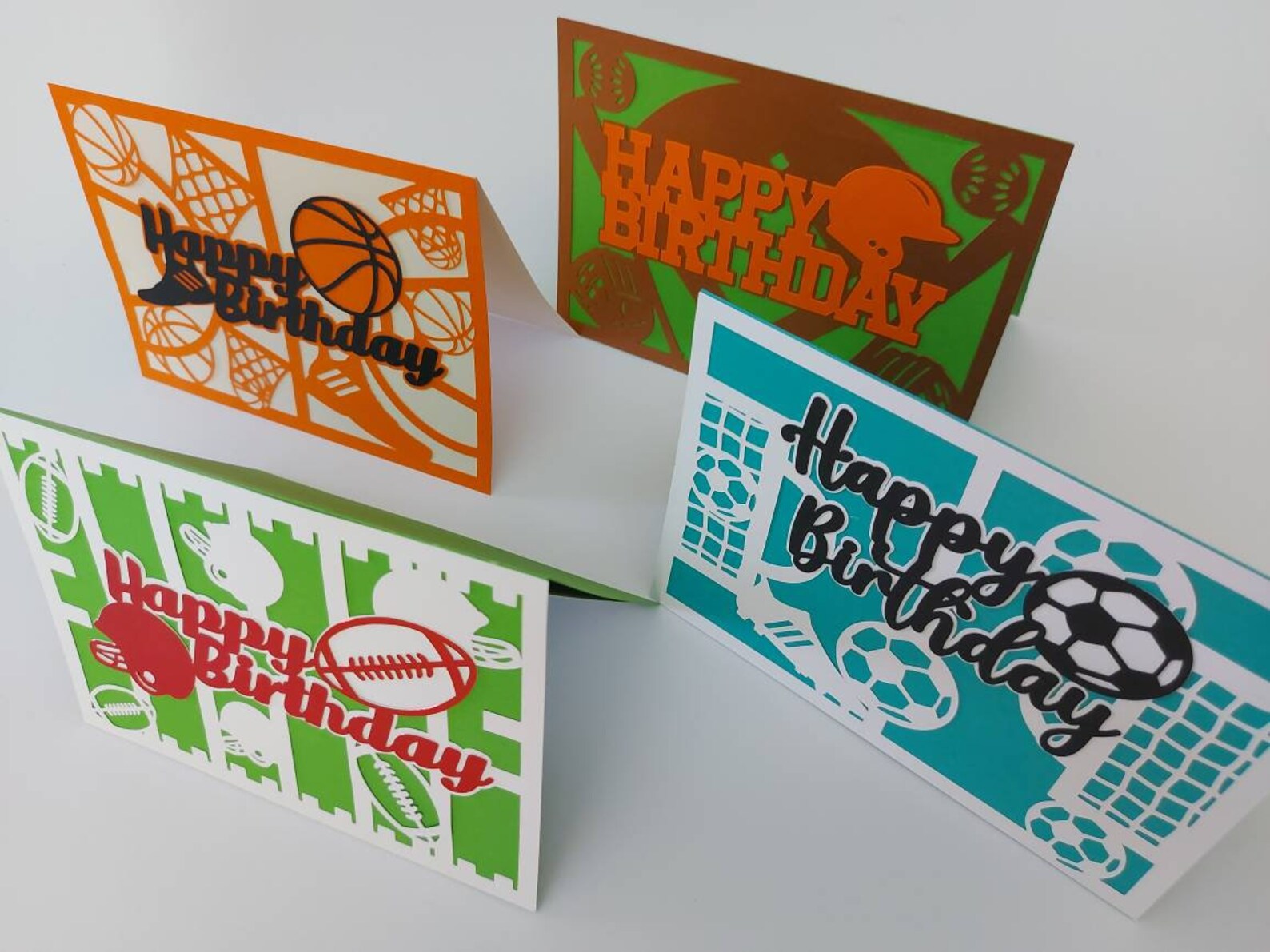 Sports Bundle SVG Happy Birthday Boy Cards SVG Cricut Cut File - Etsy