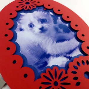SVG CUT Files Templates Oval and Rectangular Photo Frame Mexican Design ...