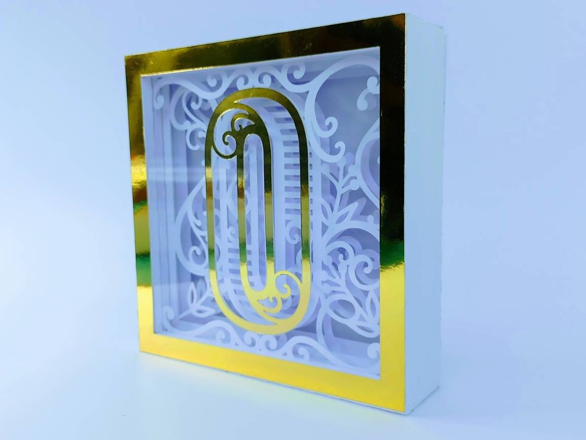 Letter O Shadow Box 3D Alphabet SVG Cut Files Cricut letters | Etsy