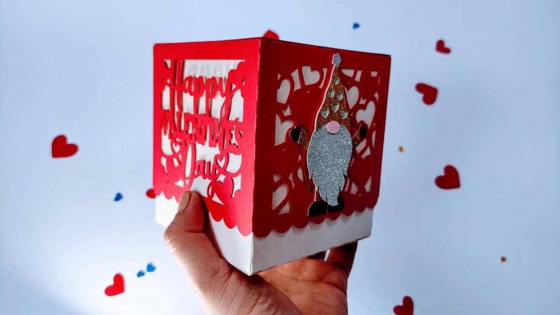 SVG Valentine's Day Cricut Favor Box Diy Gift Box | Etsy