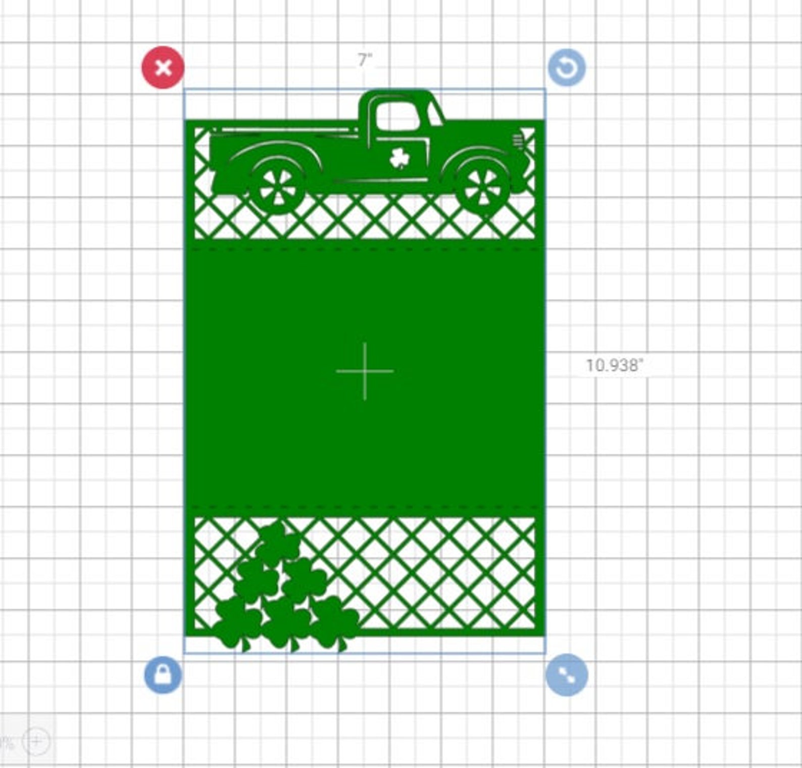 SVG Files Templates Trebol Card Truck Cricut Silhouette Cameo | Etsy