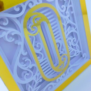 Letter O Shadow Box 3D Alphabet SVG Cut Files Cricut Letters Lightbox ...