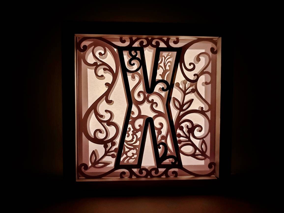 Letter X Shadow Box 3D Alphabet SVG Cut Files Cricut letters | Etsy