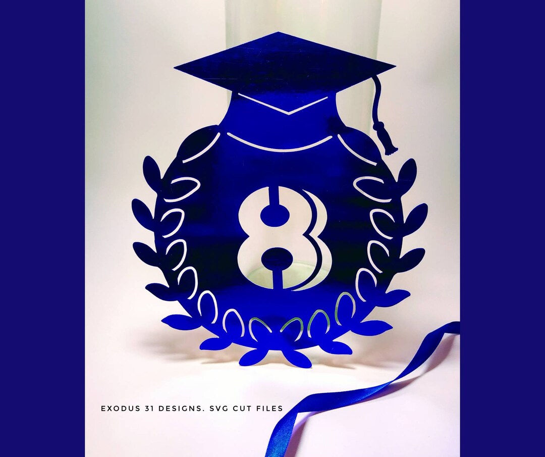 SVG Cut Files 1 to 12 Table Numbers Template Graduation Party Class of ...