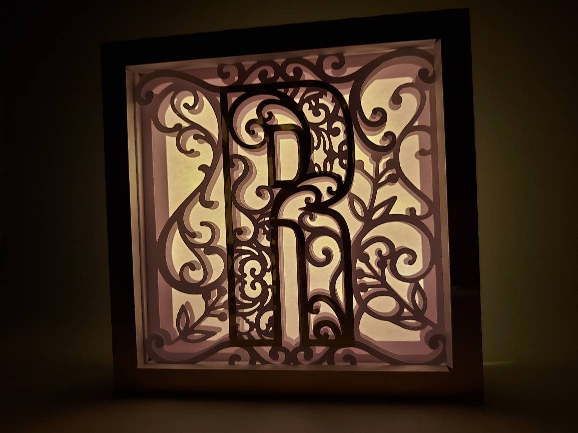 Letter R Shadow Box 3D Alphabet SVG Cut Files Cricut Letters - Etsy