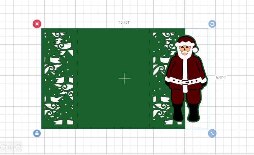 SVG Files Santa Claus TEMPLATES Cricut Merry Christmas Layered Card ...