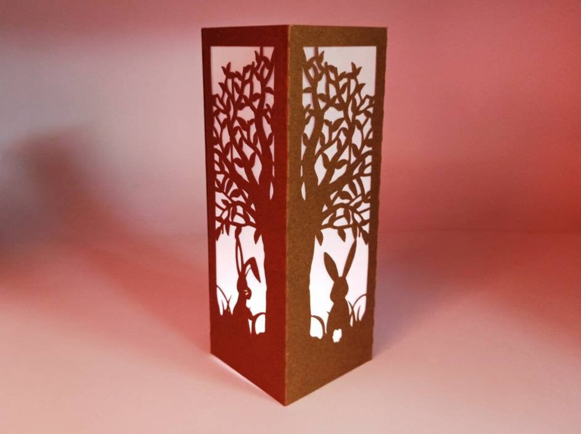 SVG Template Lantern Luminaries Easter Tree Cricut Cut File | Etsy