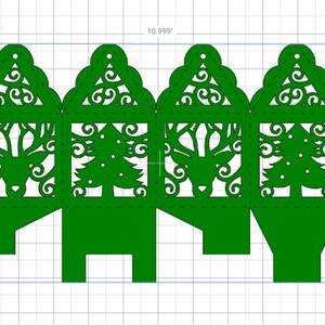 SVG Cricut Files Christmas Box Tree Reindeer Favor Box Gift Box ...