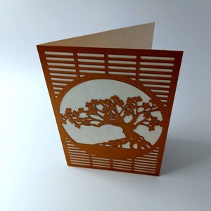 SVG Template Laser Cut Wedding Invitation Cherry Tree Folder Card ...