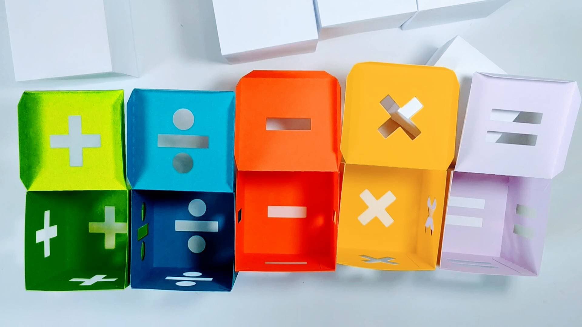 3D SVG Cube Math Signs Cut Files Cricut Templates Decor Home - Etsy