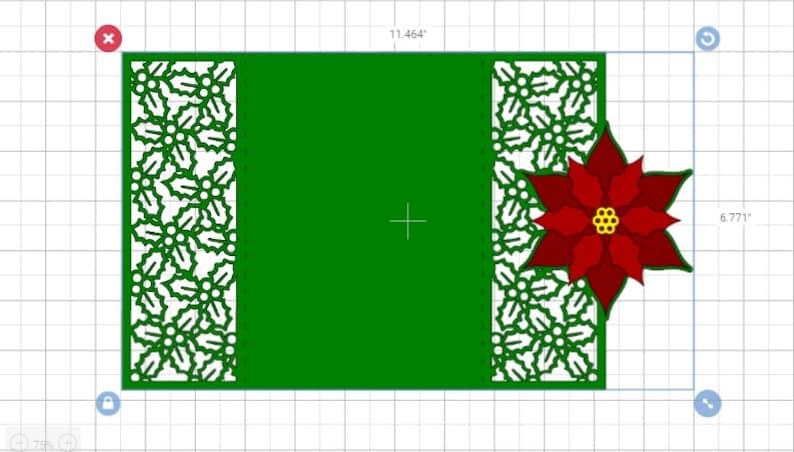 SVG Cut Files Poinsettias Christmas Flower Leaves Gate Fold | Etsy