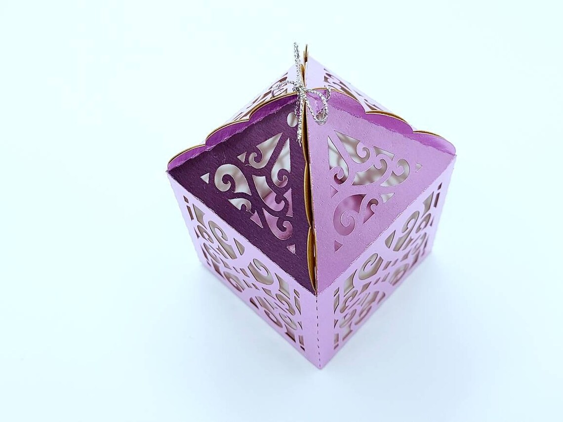 Favor Box Cricut SVG Gift Box Wedding Quinceañera Sweet Sixteen Card ...