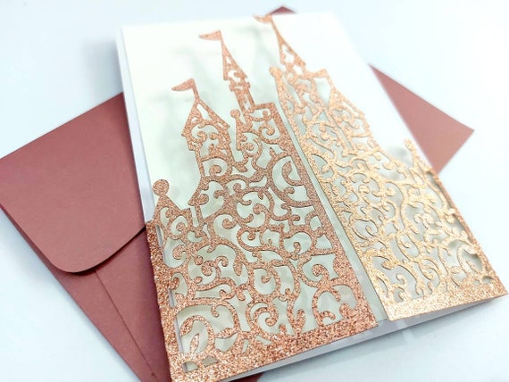 SVG Cut File Cricut TEMPLATE Princess Castle Gate Fold - Etsy