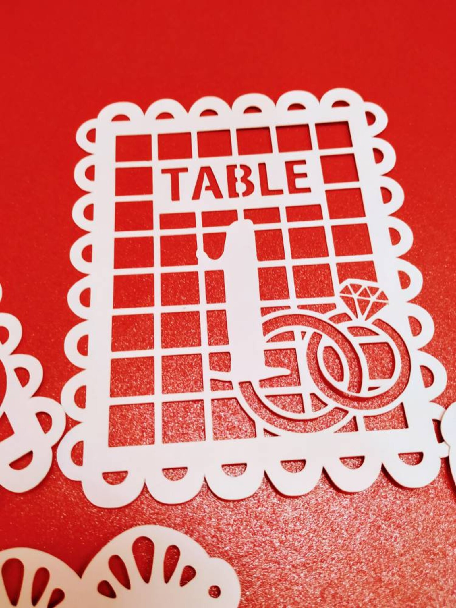 12 SVG Table Numbers Template Centerpieces Papel Picado | Etsy
