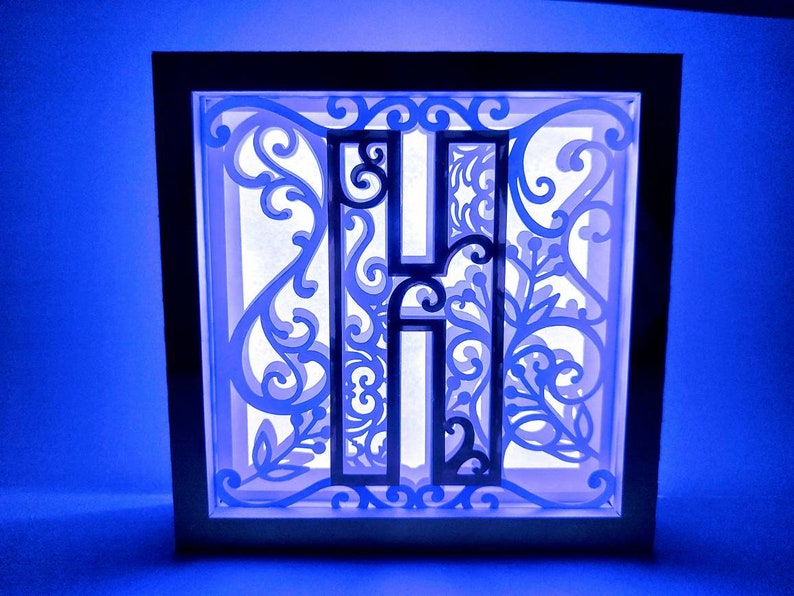 Letter H Shadow Box 3D Alphabet SVG Cut Files Cricut Letters | Etsy