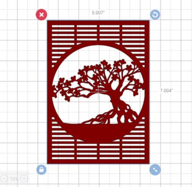SVG Template Laser Cut Wedding Invitation Cherry Tree Folder | Etsy
