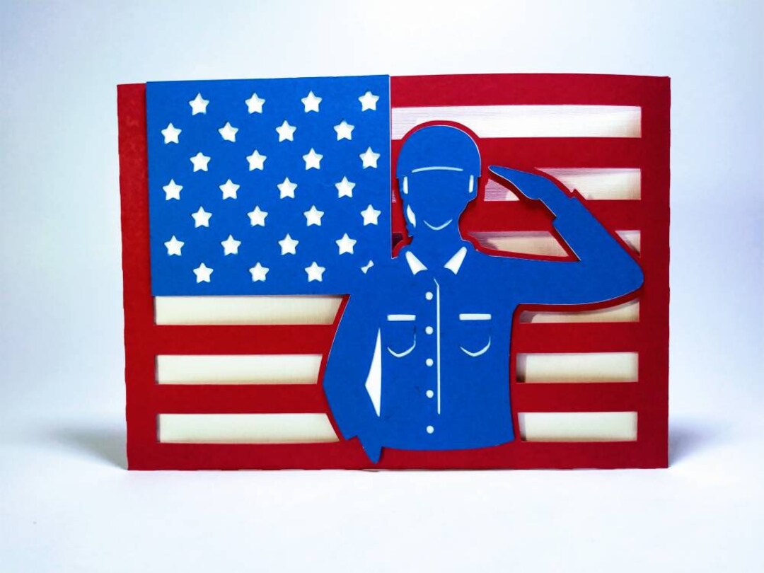 SVG Cricut 4th of July Card Envelope Patriotic Memorial Day Card ...