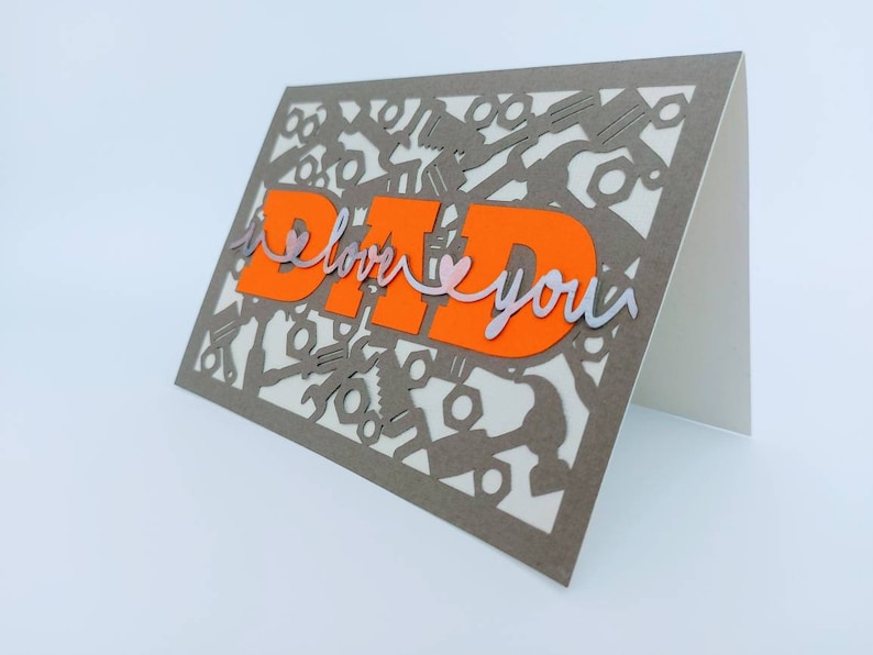 Birthday Dad Card Svg I Love You DAD Card SVG Cricut Happy - Etsy