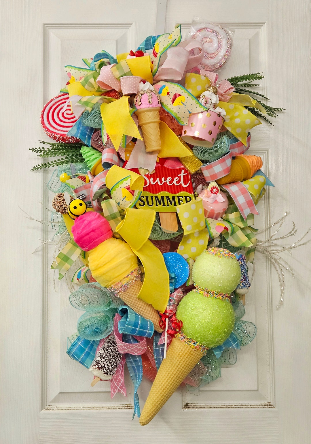 Ice Cream and Candy Summer Swag - Etsy