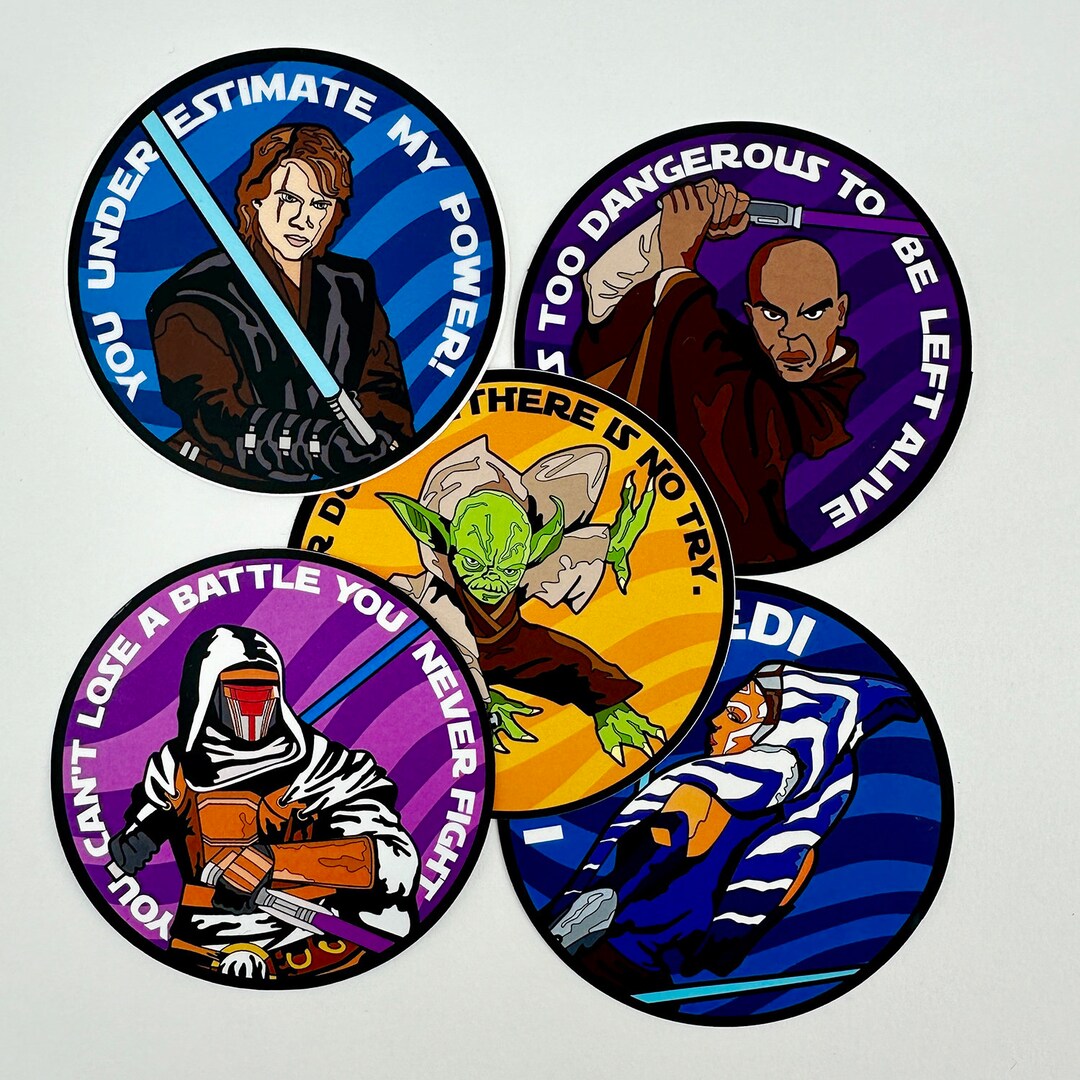 Star Wars Sticker Pack / Set 3 - (5 Stickers) - Etsy