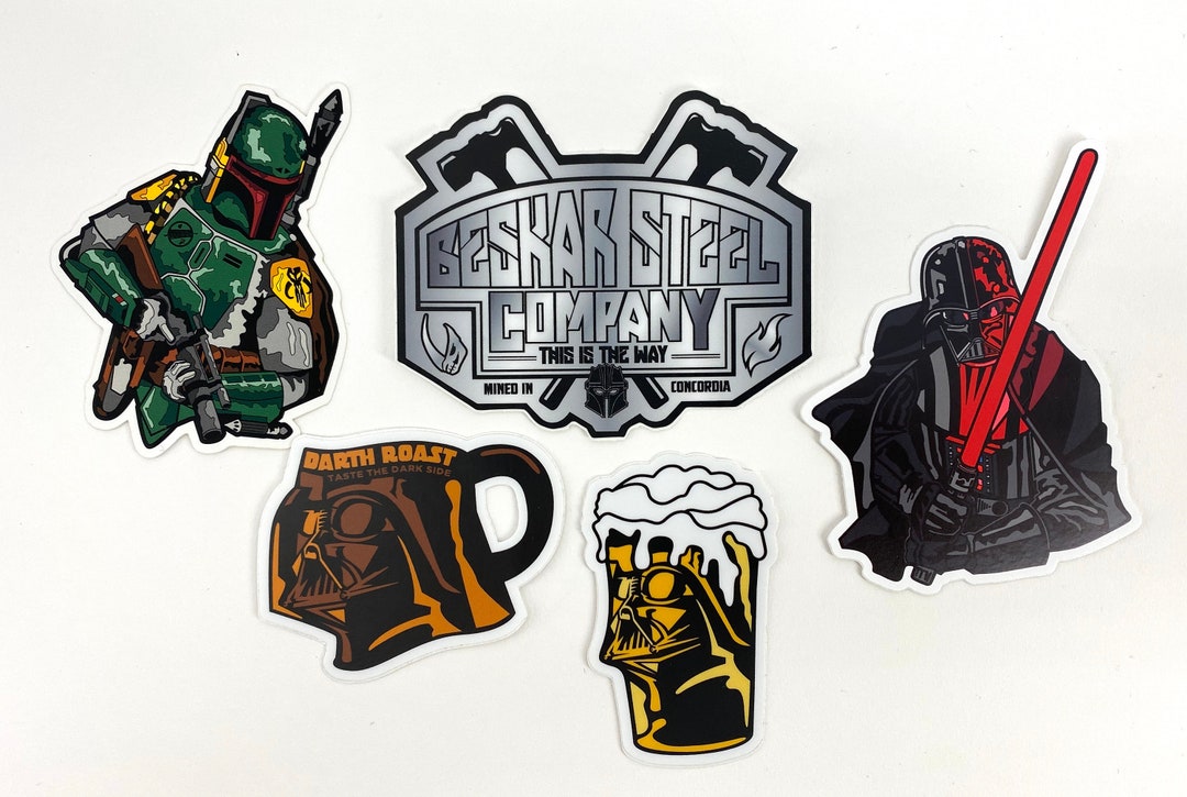 Star Wars Sticker Pack / Set 2 5 Stickers - Etsy