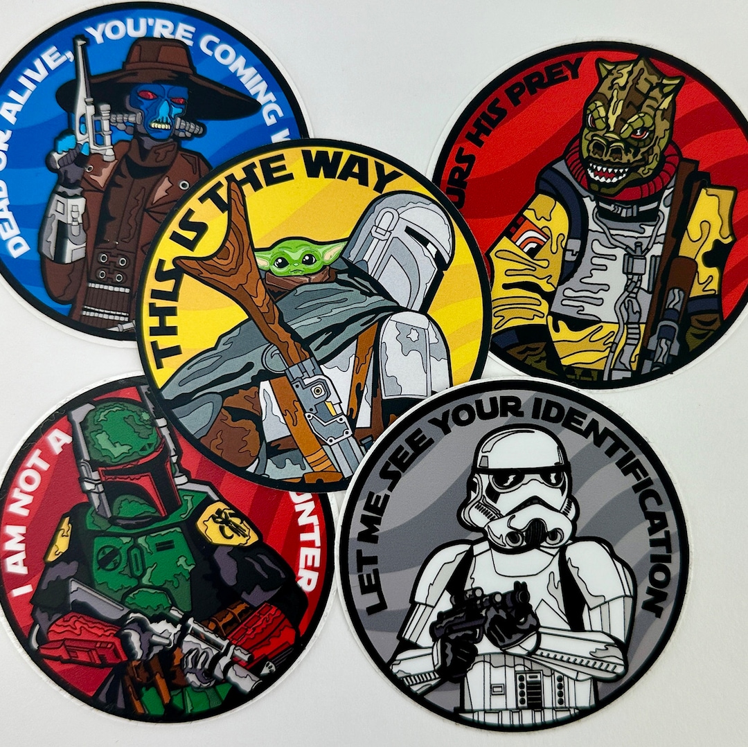 Star Wars Sticker Pack / Set 6 - (5 Stickers) - Etsy