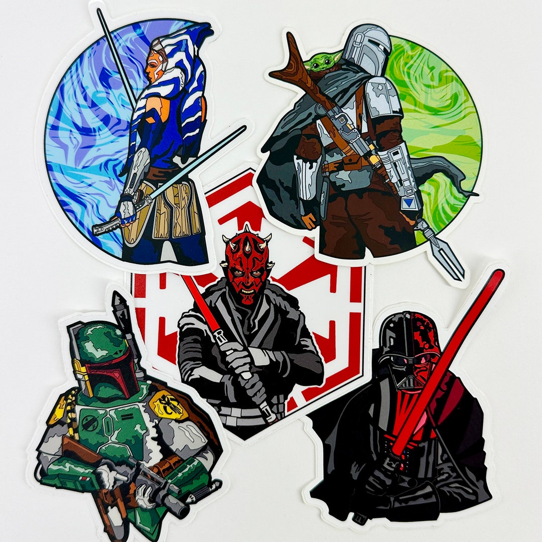 Star Wars Sticker Pack / Set 1 - (5 Stickers) - Etsy