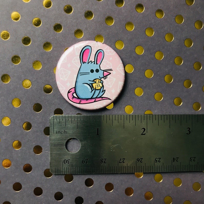Rat Pin or Magnet | Rat Magnet | Rat Art | Year of the Rat | Mouse ...