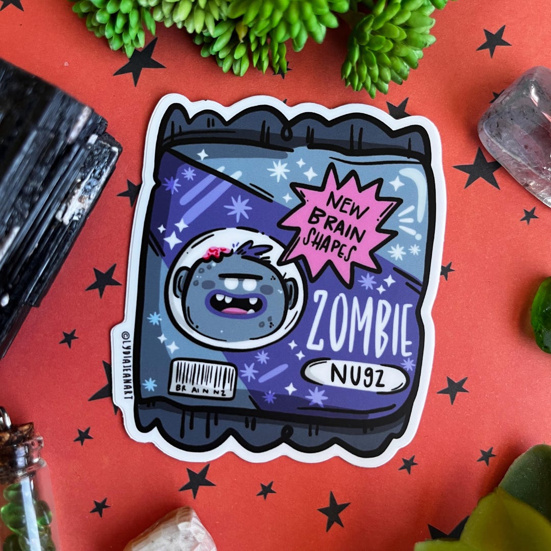 Zombie Nugz Waterproof Vinyl Sticker - Etsy