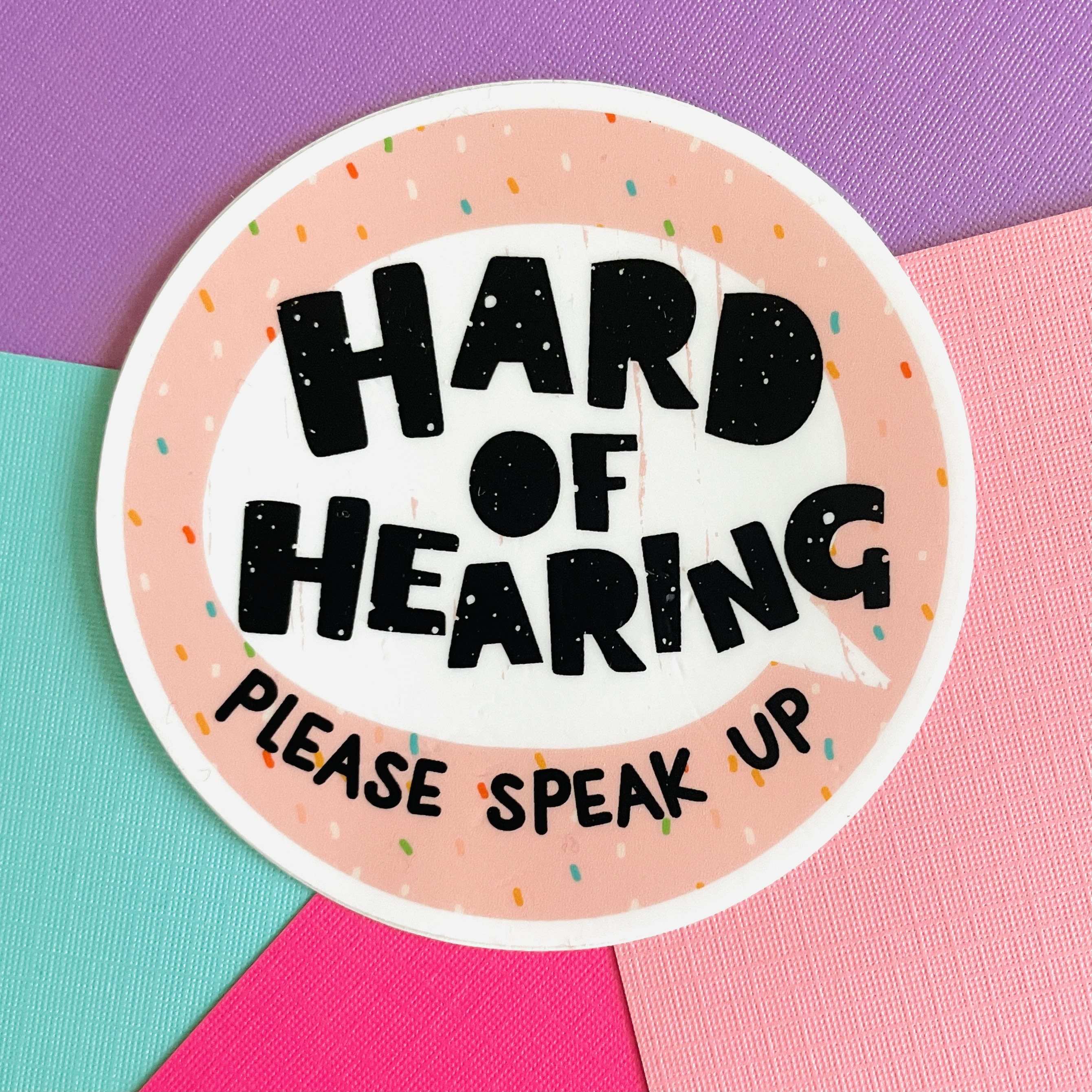 Hard of Hearing Sticker Hard of Hearing Decal Hearing - Etsy