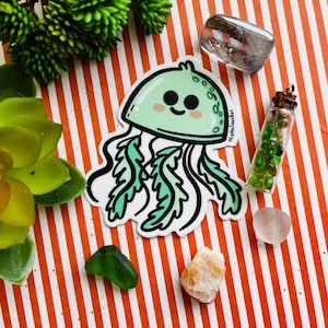 Jellyfish Vinyl Sticker | Jellyfish Sticker | Jellyfish Decal ...