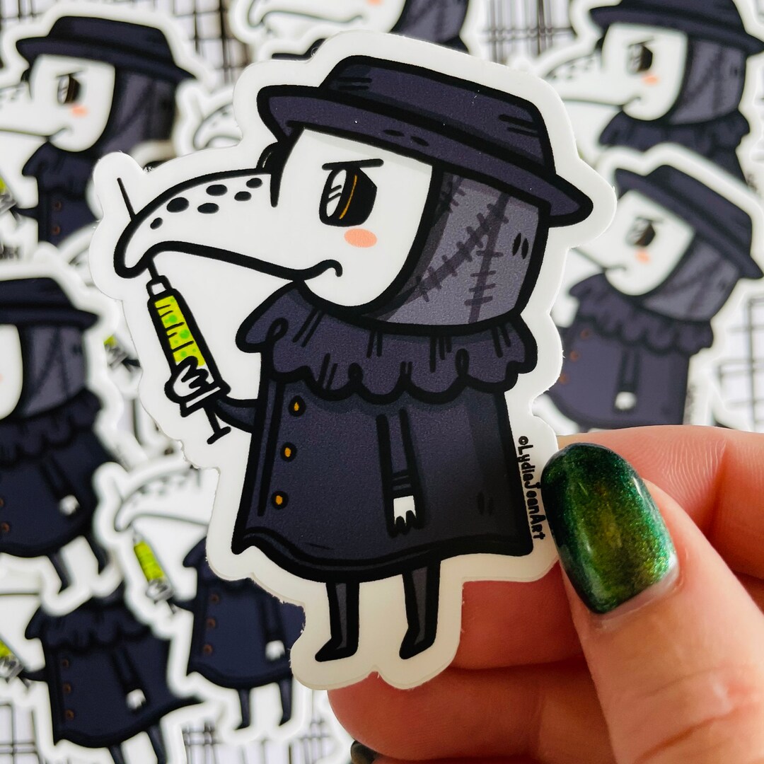 Plague Doctor Vinyl Sticker Plague Doctor Sticker Steampunk Sticker ...