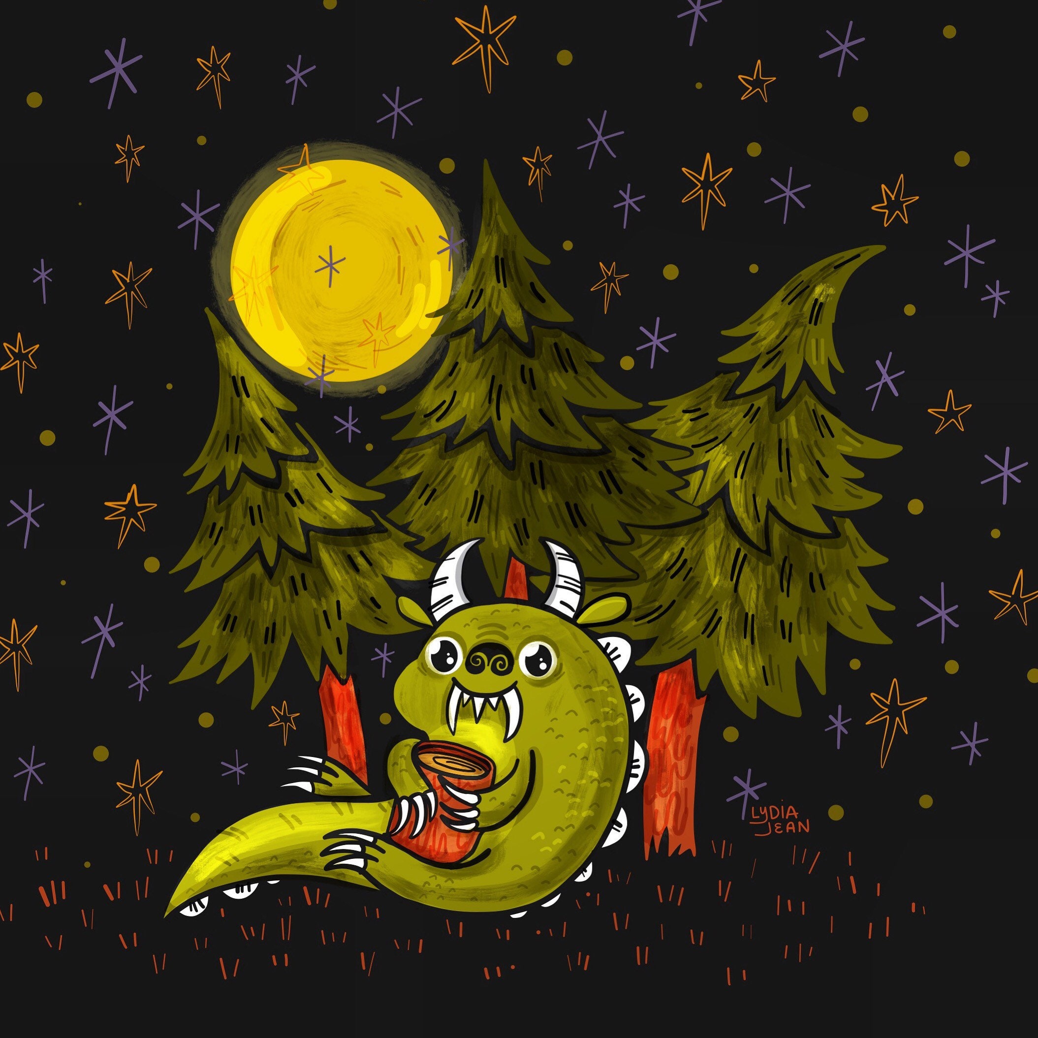 Hodag Wall Art Prints for Cryptid Fans - Etsy
