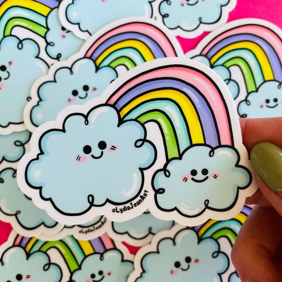 Rainbow Vinyl Sticker | Rainbow Sticker | Rainbow Decal | Rainbow Art ...