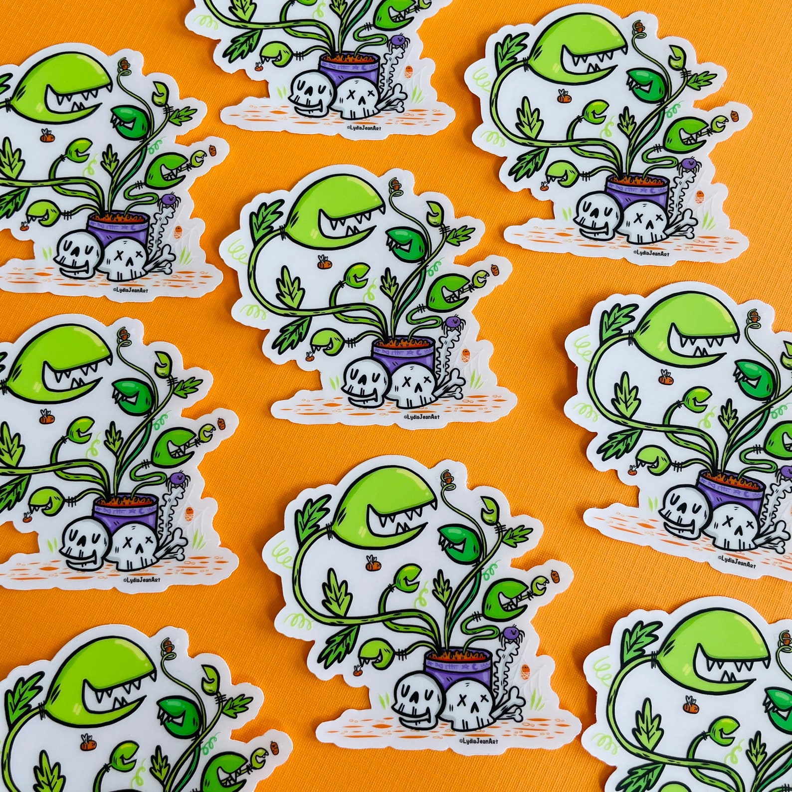 Venus Flytrap Vinyl Sticker Plant Sticker Cute Sticker - Etsy