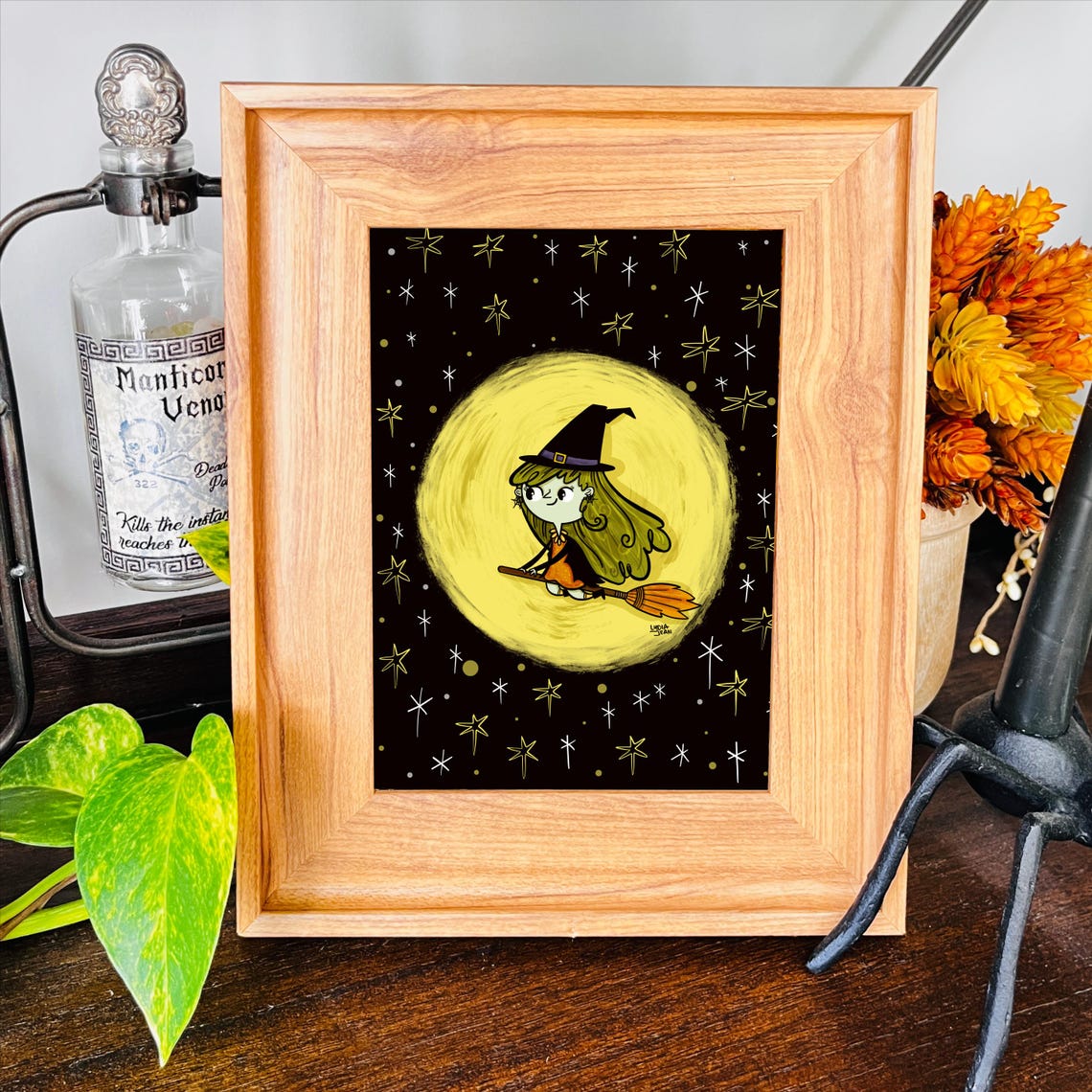 Bewitching Witch Art Print - Etsy