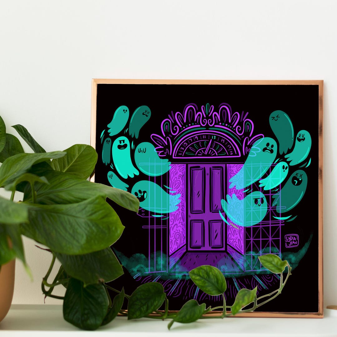 13th Floor Ghost Elevator Art Print for Halloween Lovers | Halloween ...