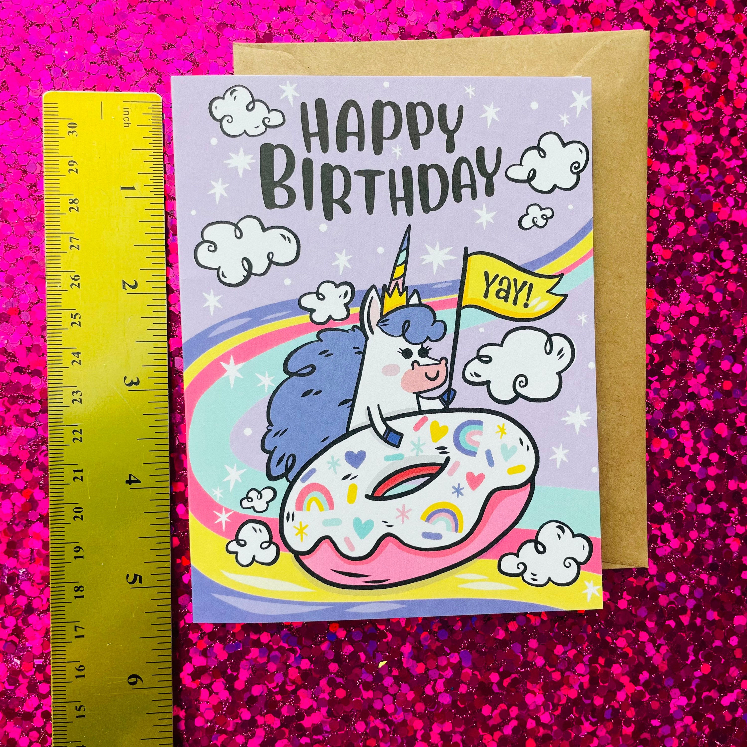Magical Unicorn Birthday Card Card Unicorn Invite Unicorn - Etsy