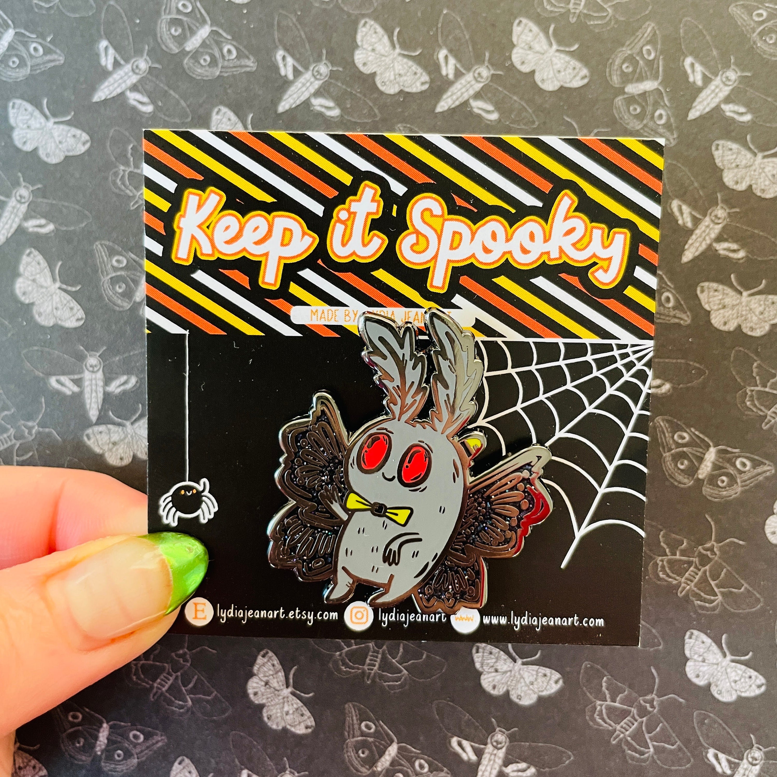 Dapper Mothman Enamel Pin Mothman Pin Cryptid Pin Enamel - Etsy