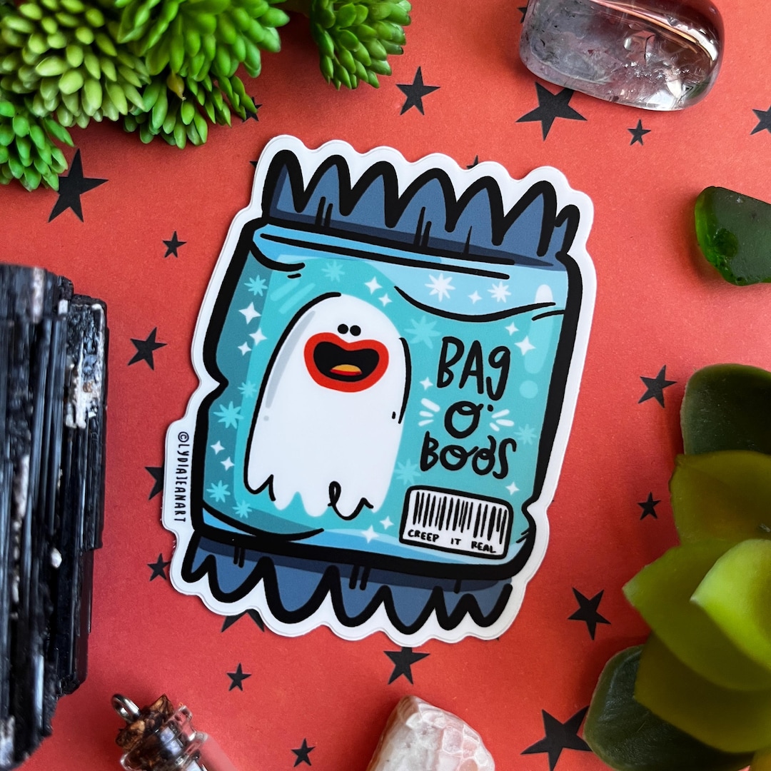 Bag O' Boos Waterproof Vinyl Sticker - Etsy