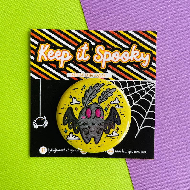 Creepy Cute Cryptids Magnet or Pin Set Cryptid Art Mothman - Etsy