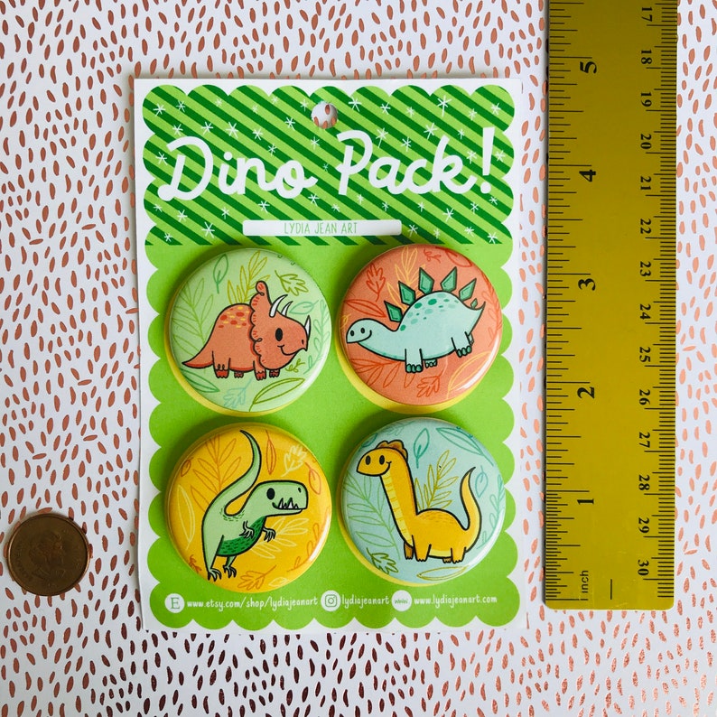 Dinosaur Pin Set | Dinosaur Birthday | Dinosaur Party | Dinosaur Party ...