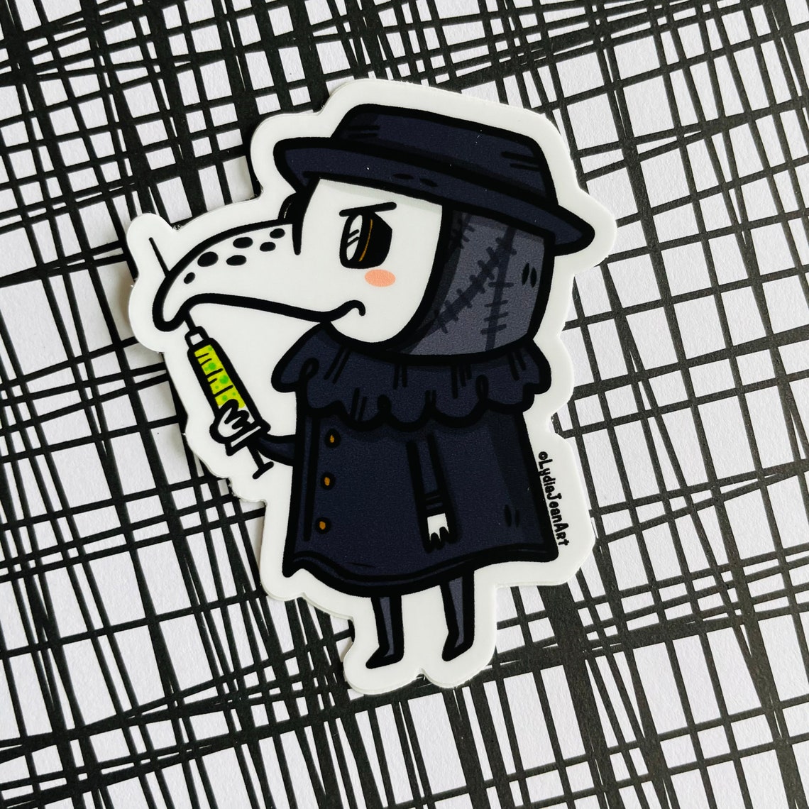 Plague Doctor Vinyl Sticker Plague Doctor Sticker | Etsy