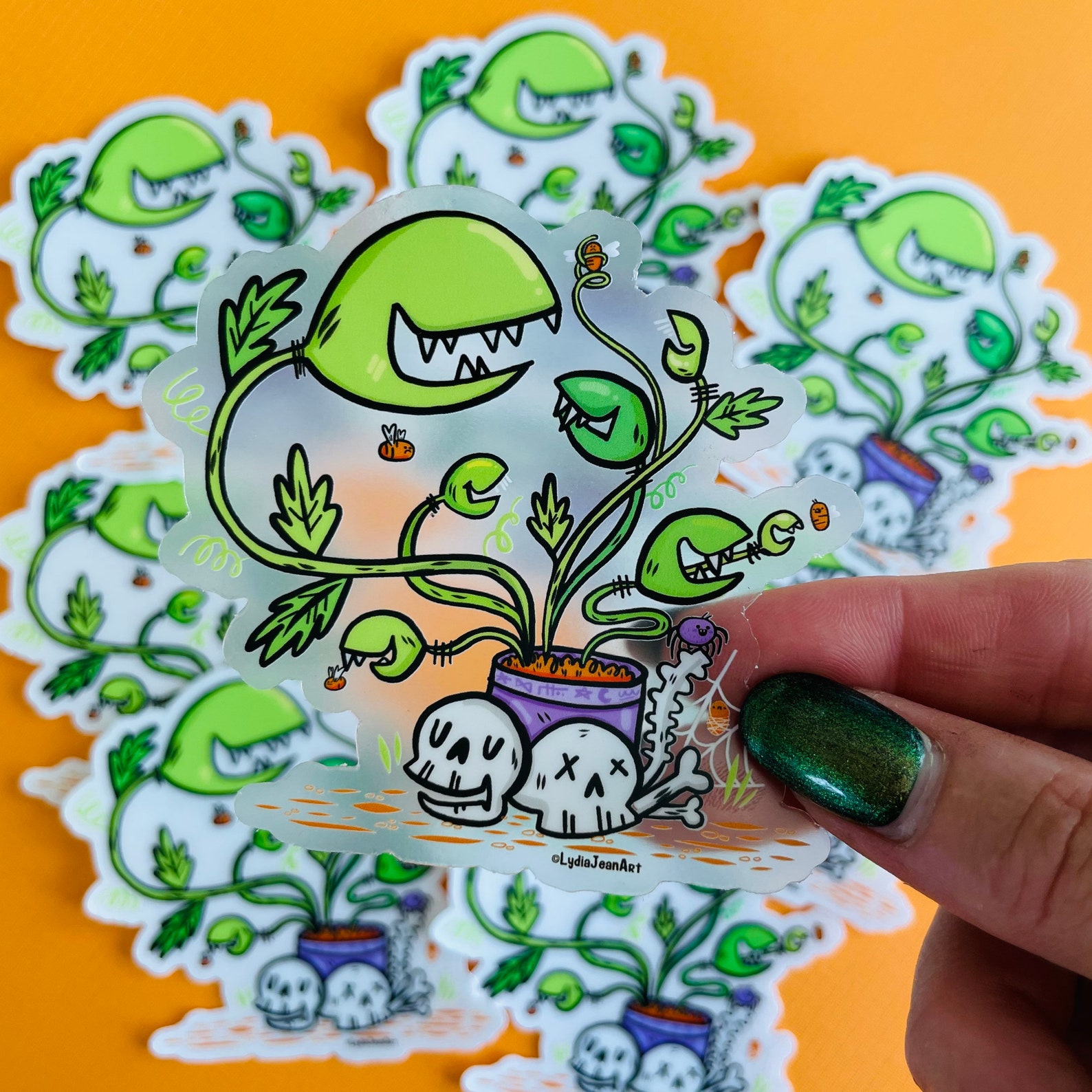 Venus Flytrap Vinyl Sticker Plant Sticker Cute Sticker - Etsy