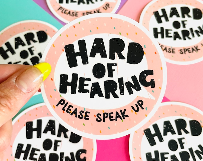 Speak Loudly, Speak up Pin, Hard of Hearing Pin, Hearing Impairment ...