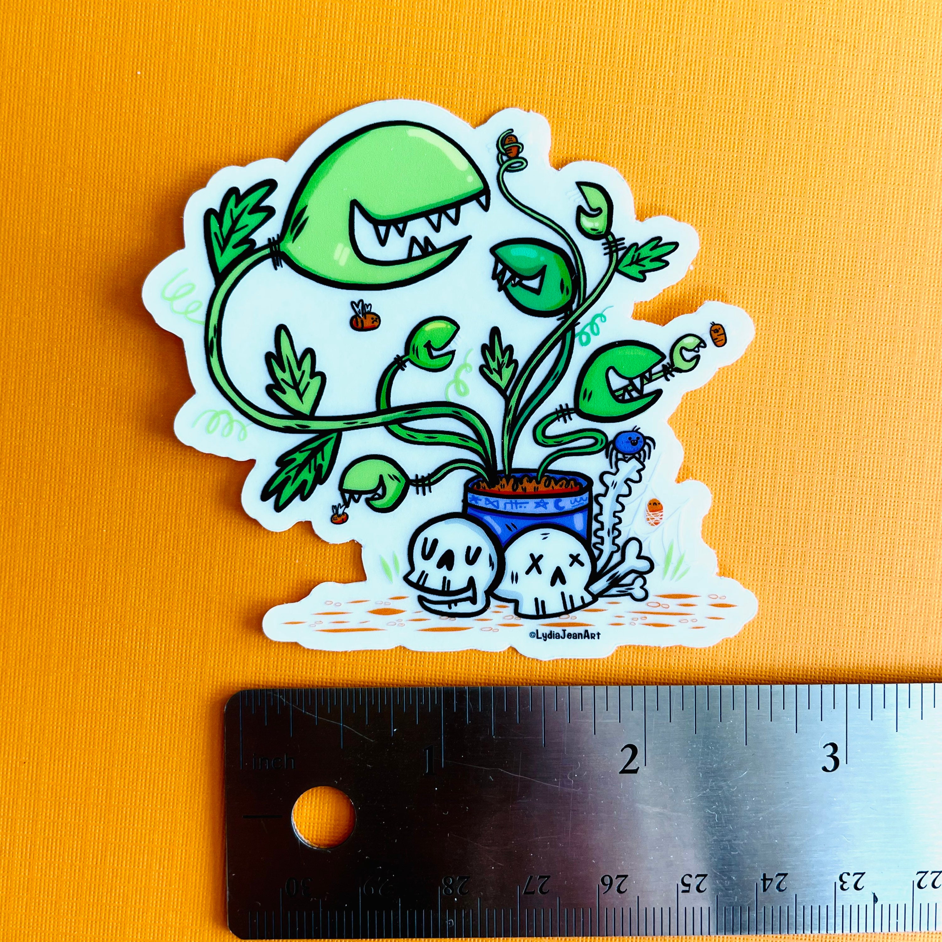 Venus Flytrap Vinyl Sticker Plant Sticker Cute Sticker - Etsy