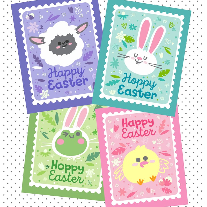 Easter Postcard - Etsy