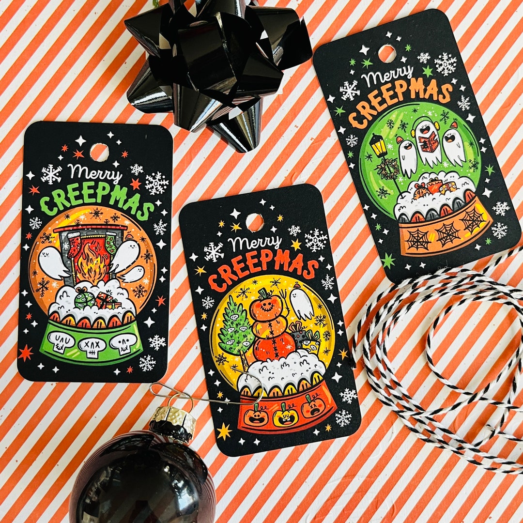 Creepmas Gift Tag Set- 2 Each - Etsy